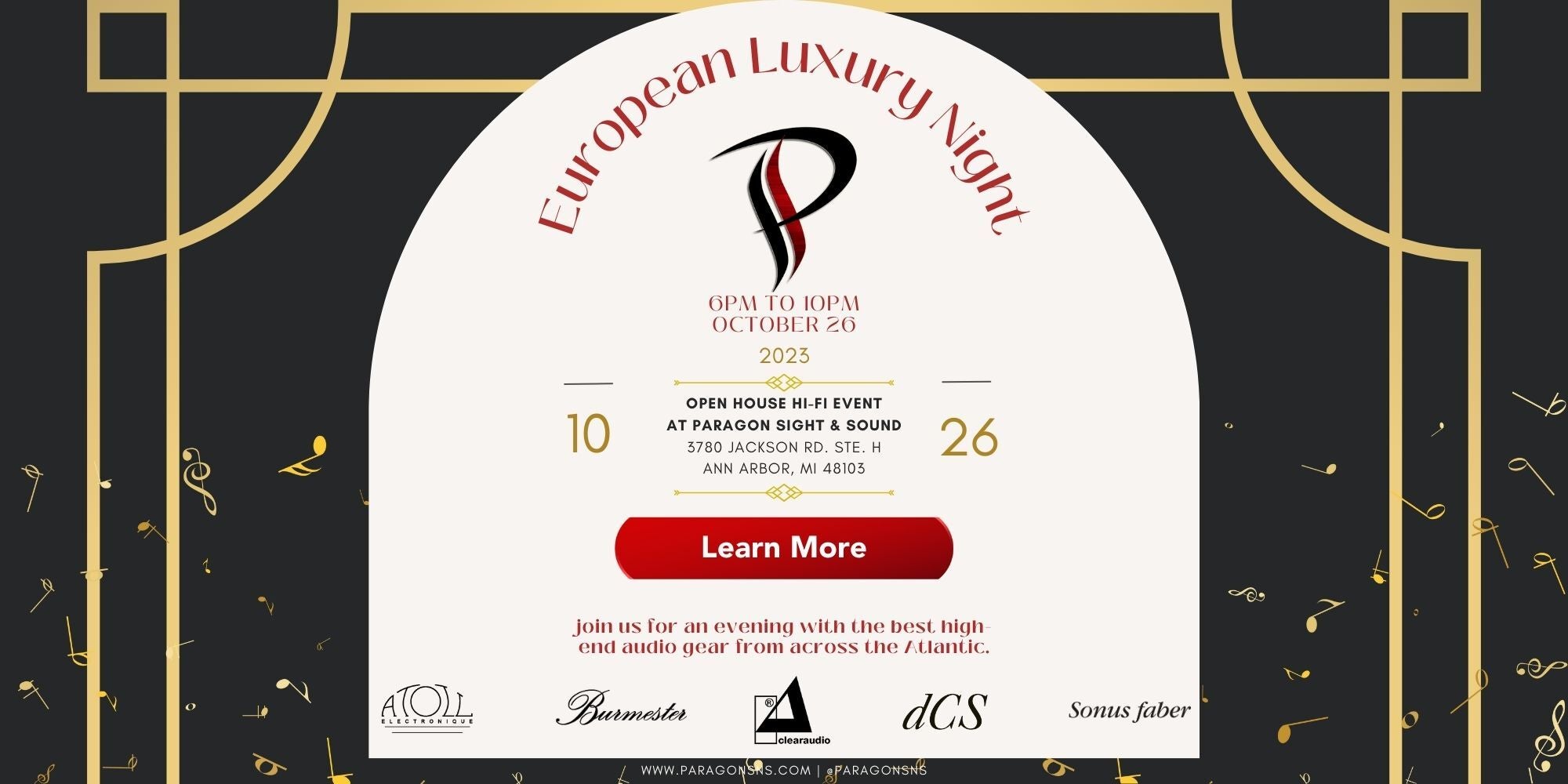 Hi-Fi Event: European Luxury Night | 10/26/23 at Paragon SNS